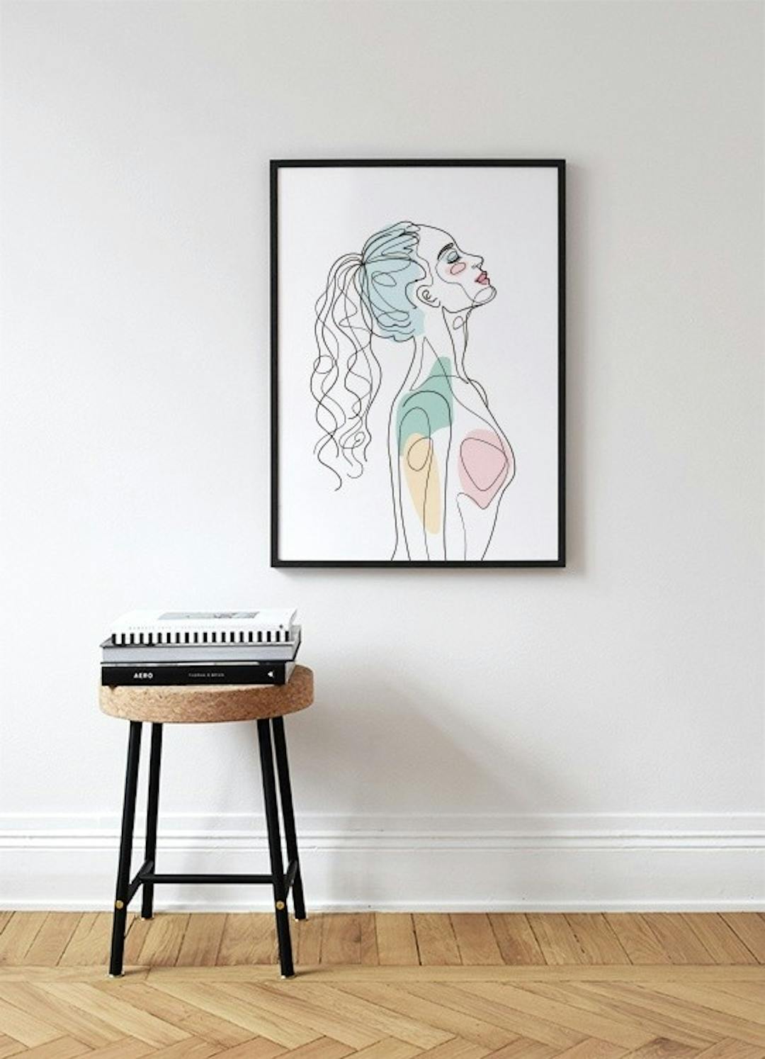 Color Splash Girl Poster