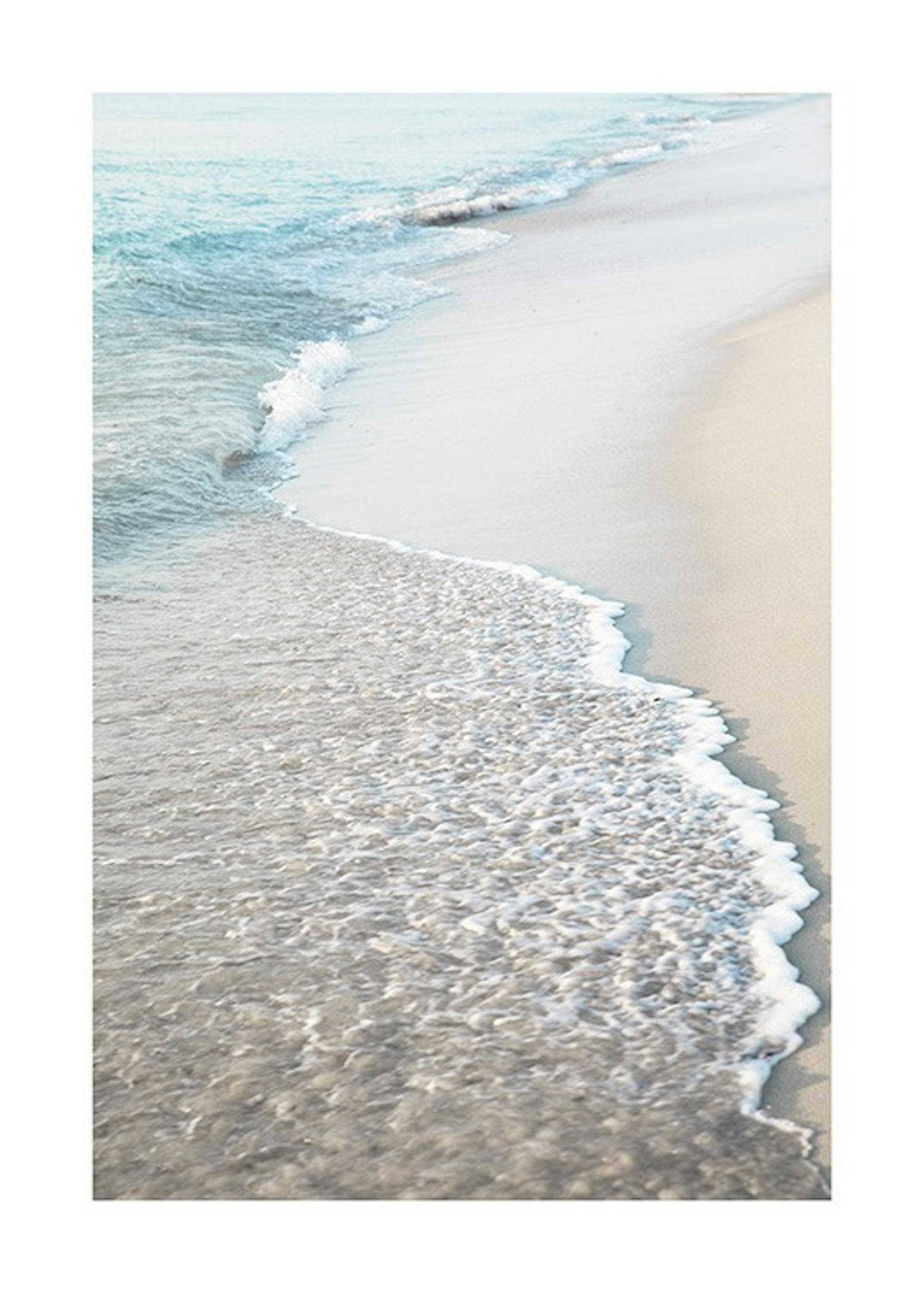 White Sand Beach Poster