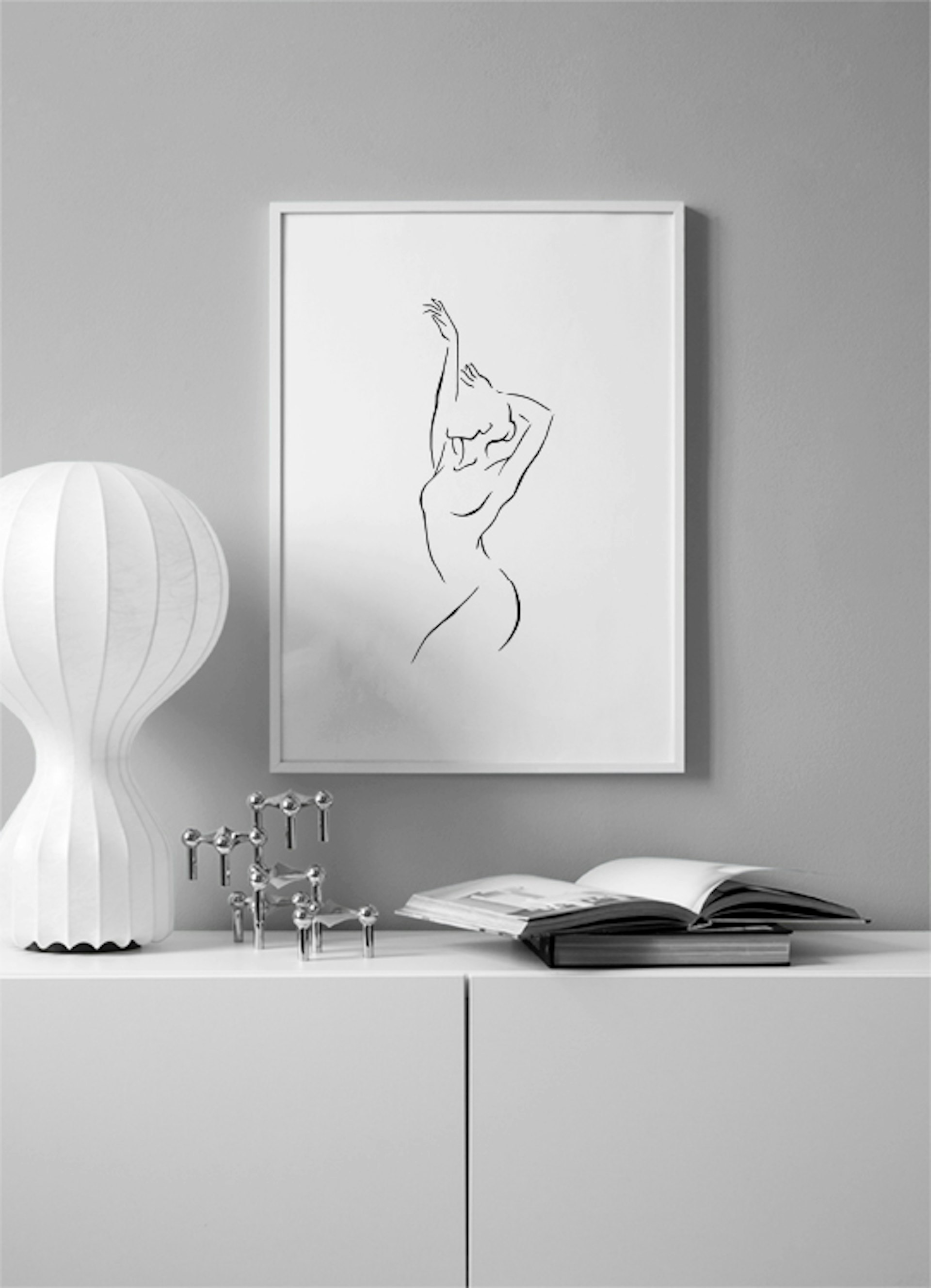 Dancer Line Art Poster