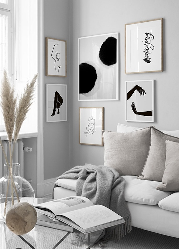 Posing Line Art Poster