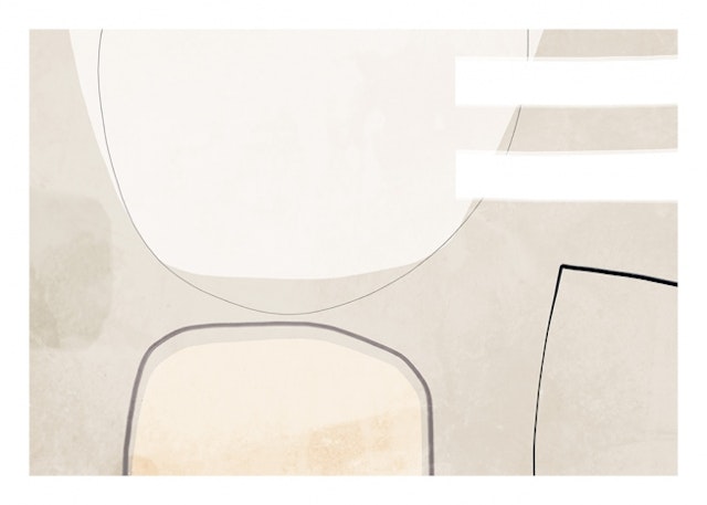 Beige Balance Poster