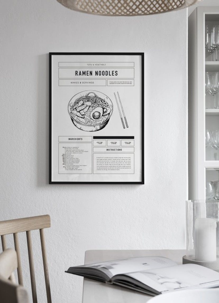 Ramen Recipe Poster