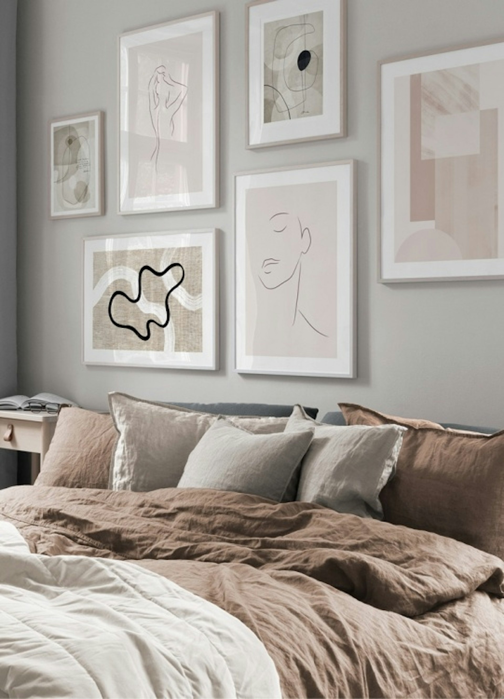 Beige Graphics No1 Poster - Beige grafische kunst - desenio.nl