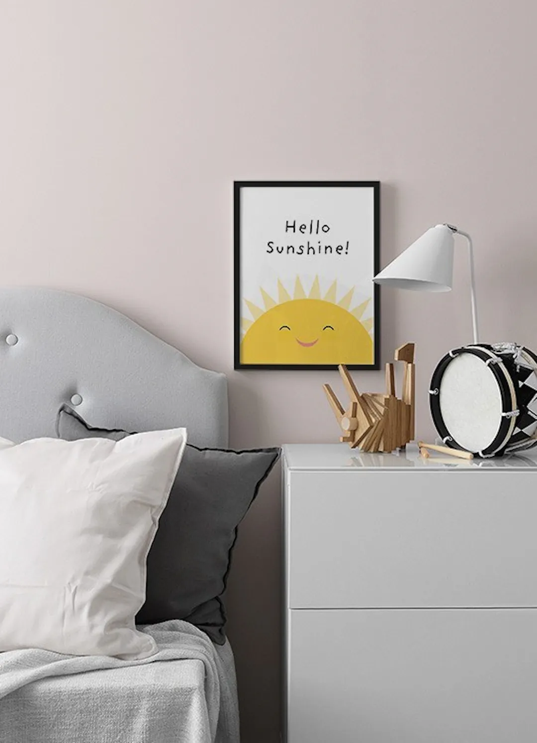Hello Sunshine Poster - Smiling sun - desenio.eu
