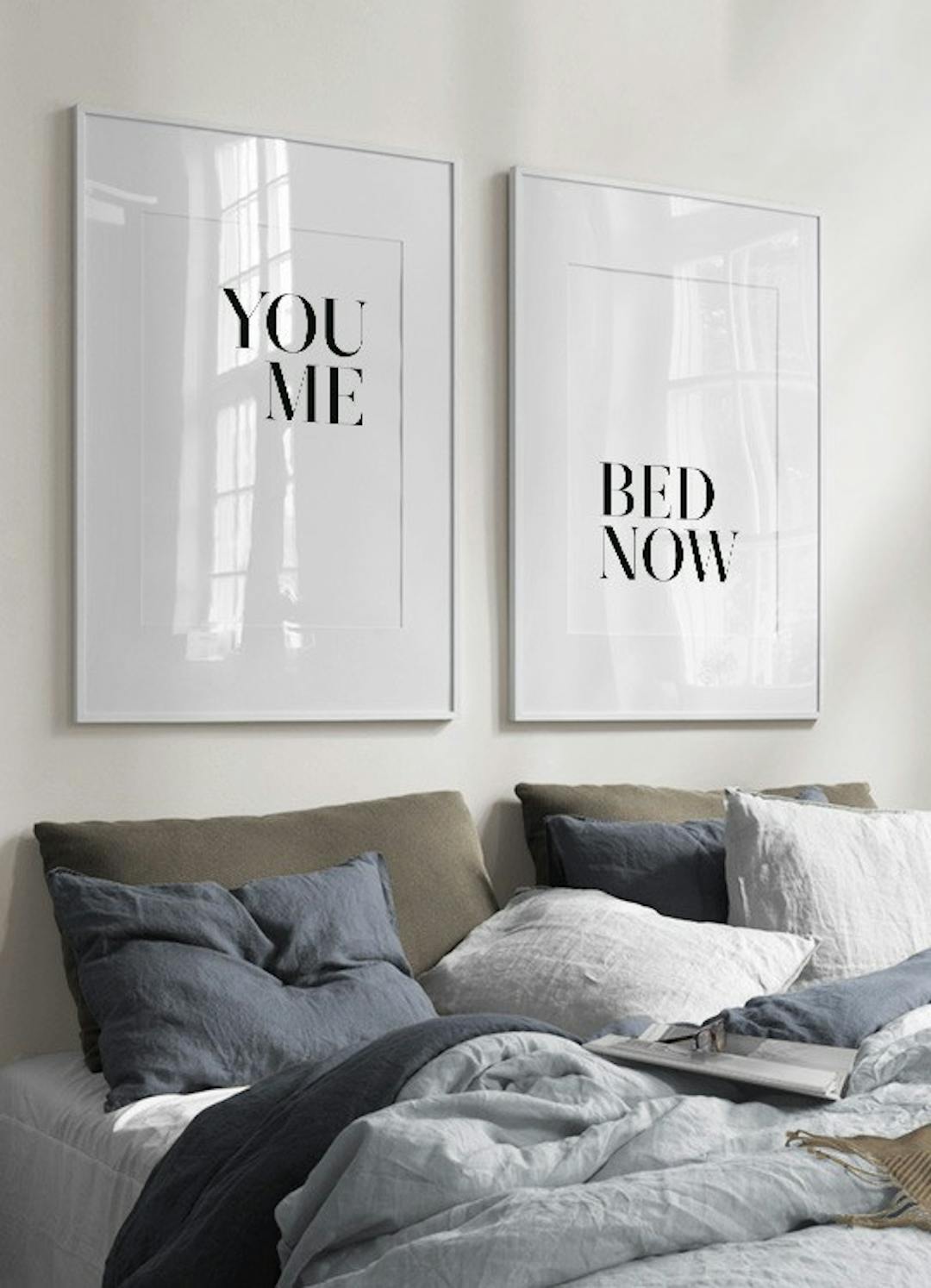 Bed. Now. Poster - Text poster - desenio.co.uk