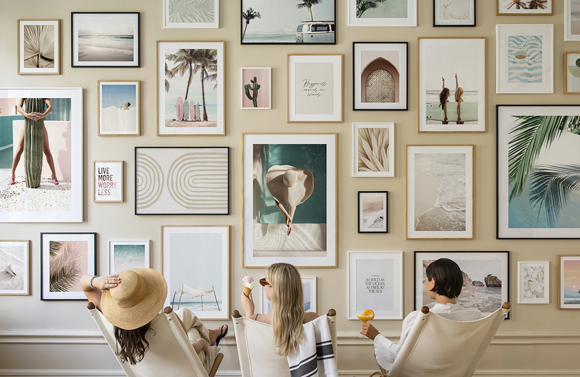 Picture wall inspiration | Stylish gallery walls at Desenio.ie