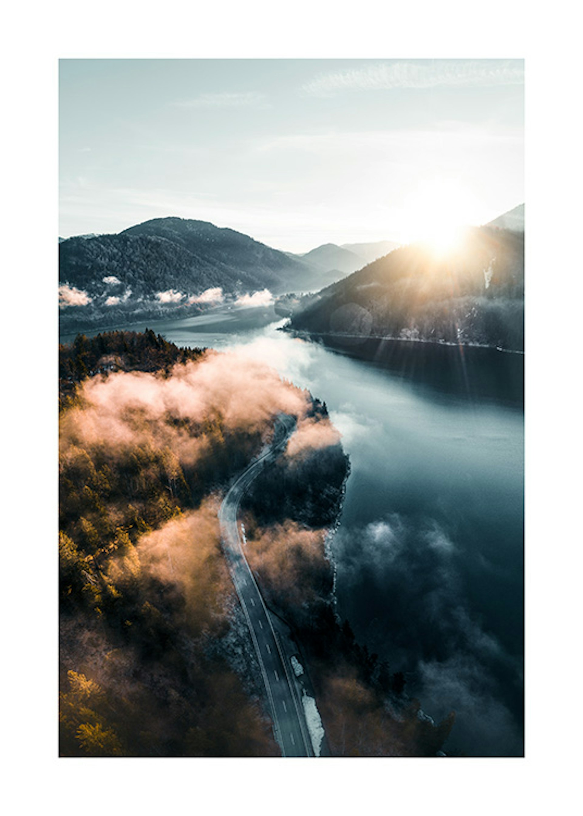 Autumn Aerial View Poster