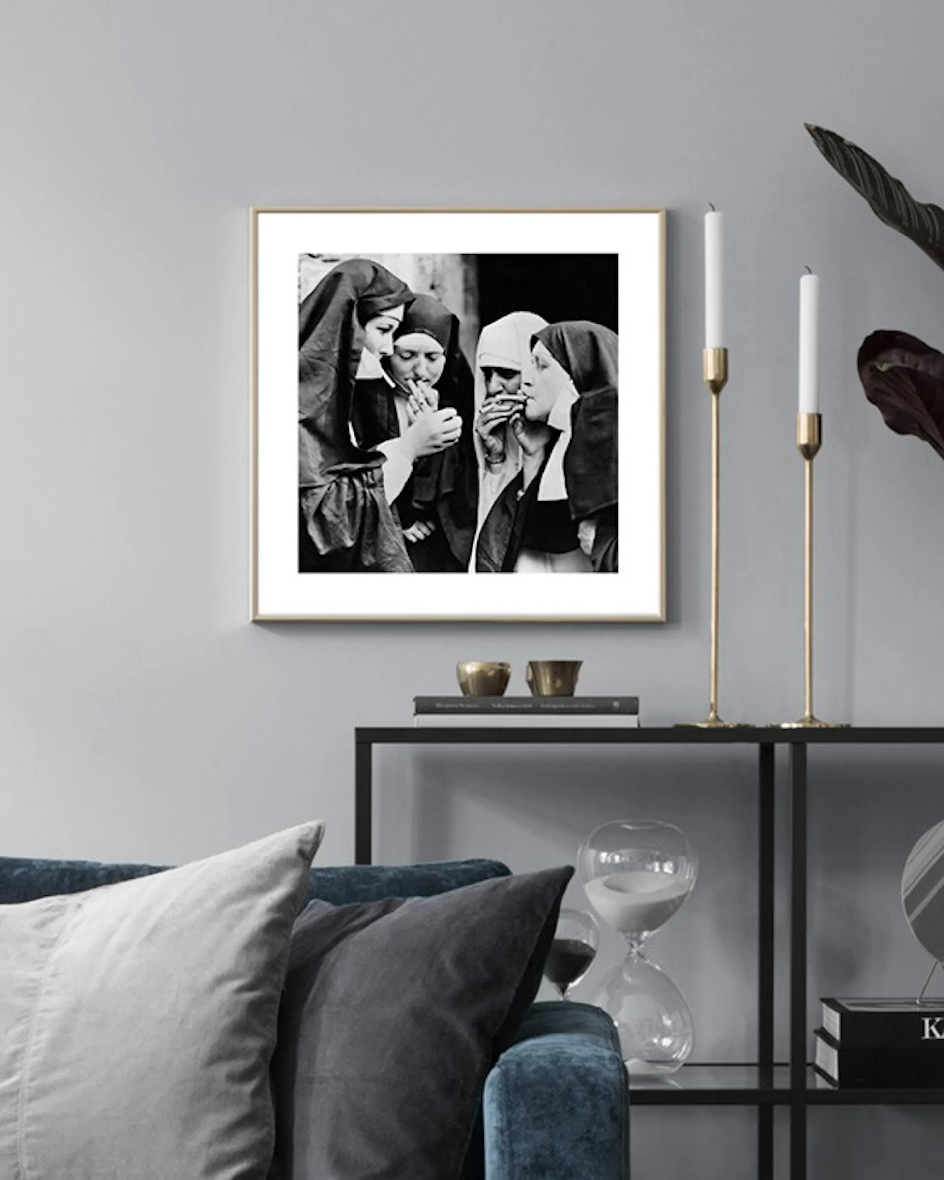 Nuns Smoking Poster - Smoking nuns - desenio.com