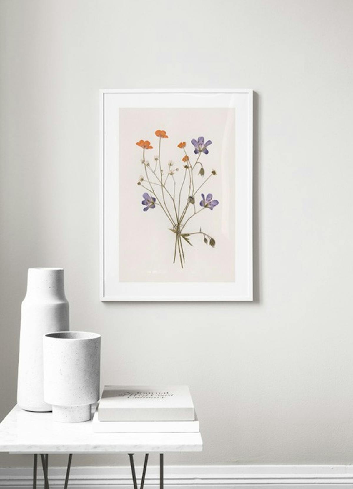 Pressed Flowers No1 Poster - Small pressed flowers - desenio.co.uk