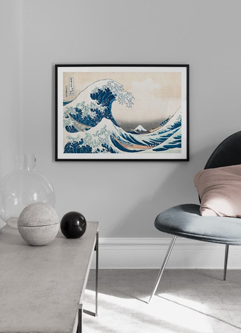 Hokusai - The Great Wave Landscape Poster - Havsvåg - desenio.se