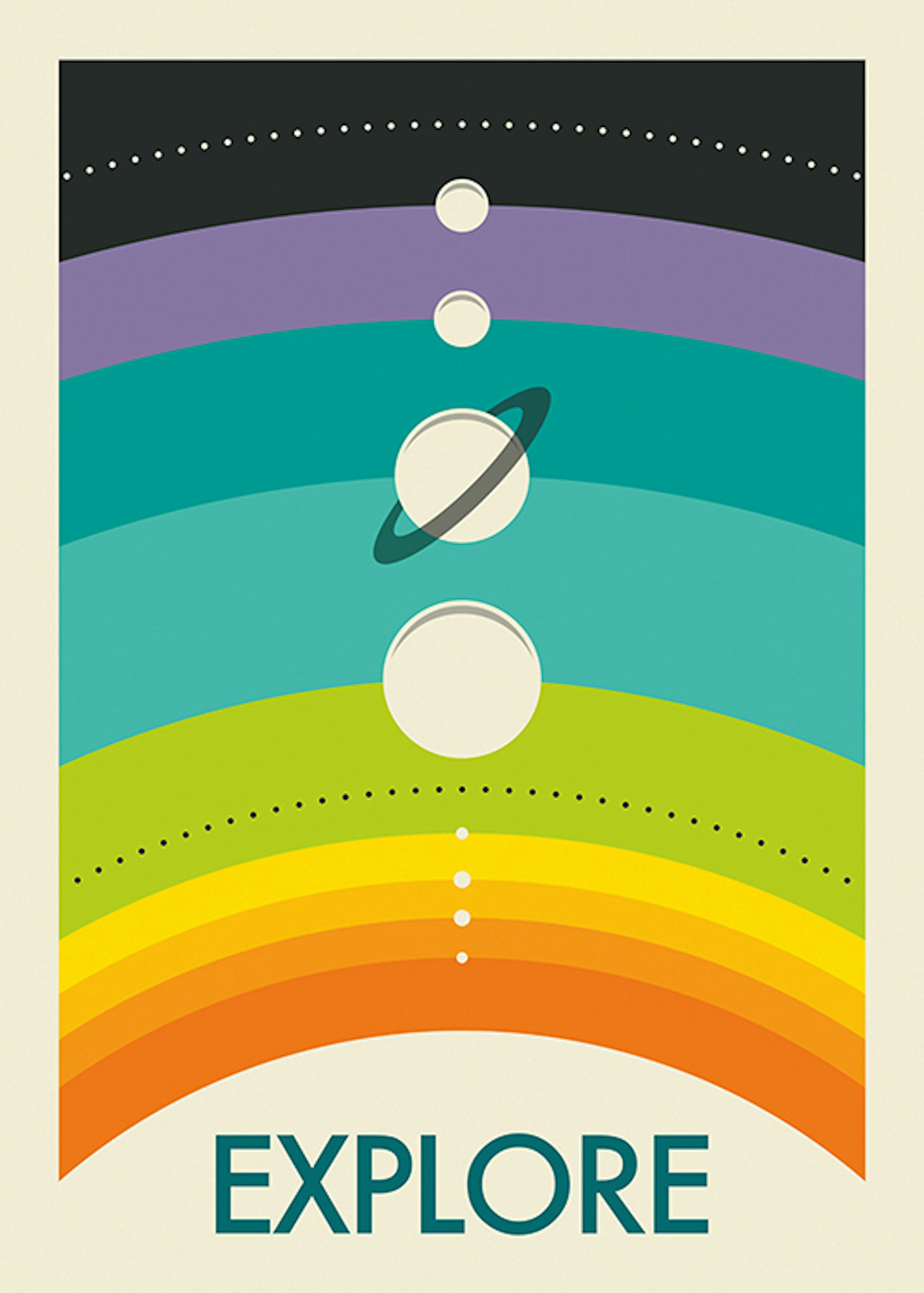 Planets In Sky Poster