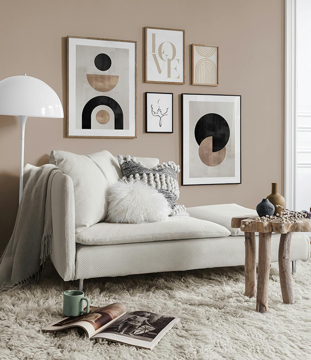 Love Beige Poster - Poster testo - desenio.it