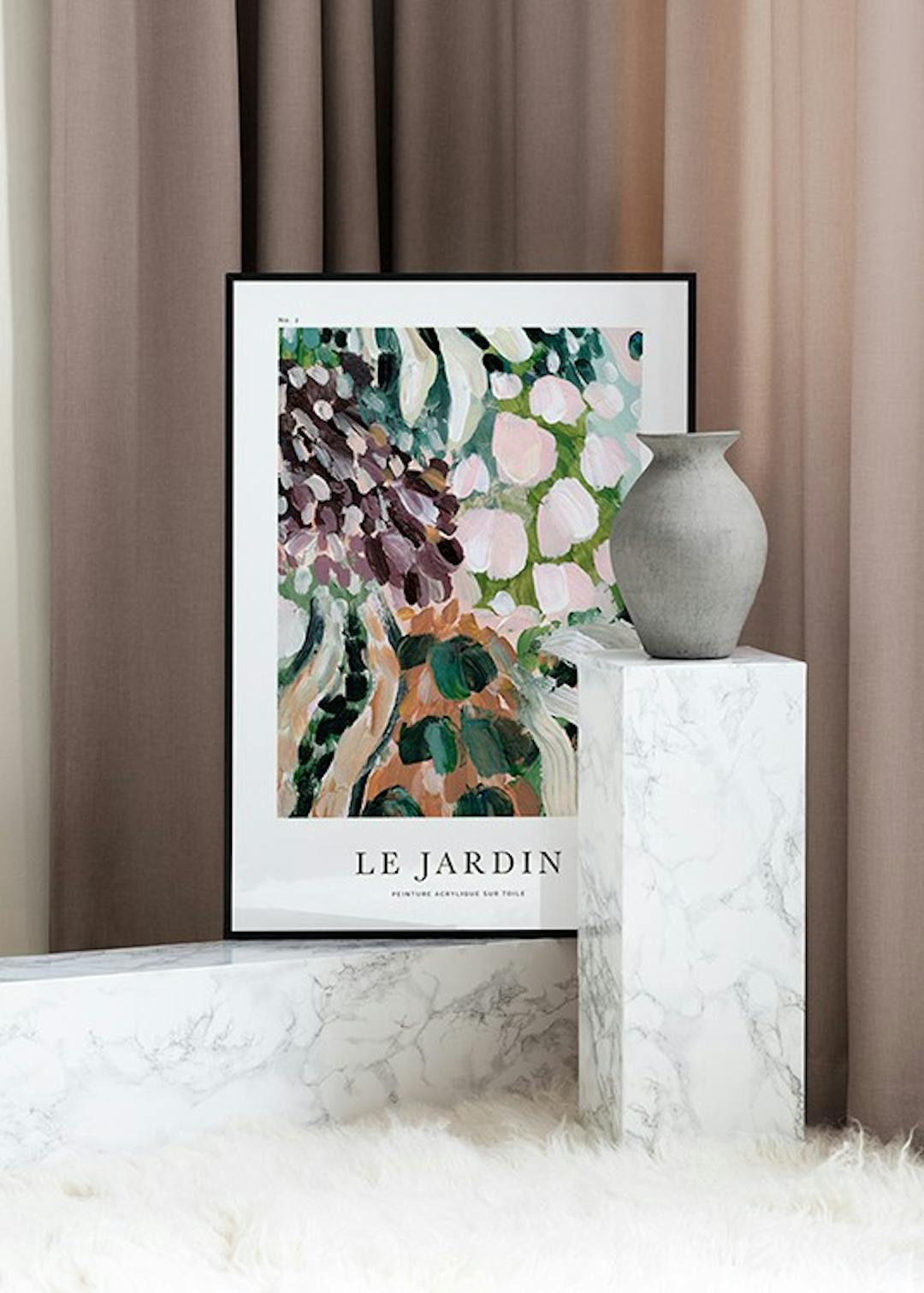 Acrylic Garden No2 Poster - Colorful flower petals - desenio.com