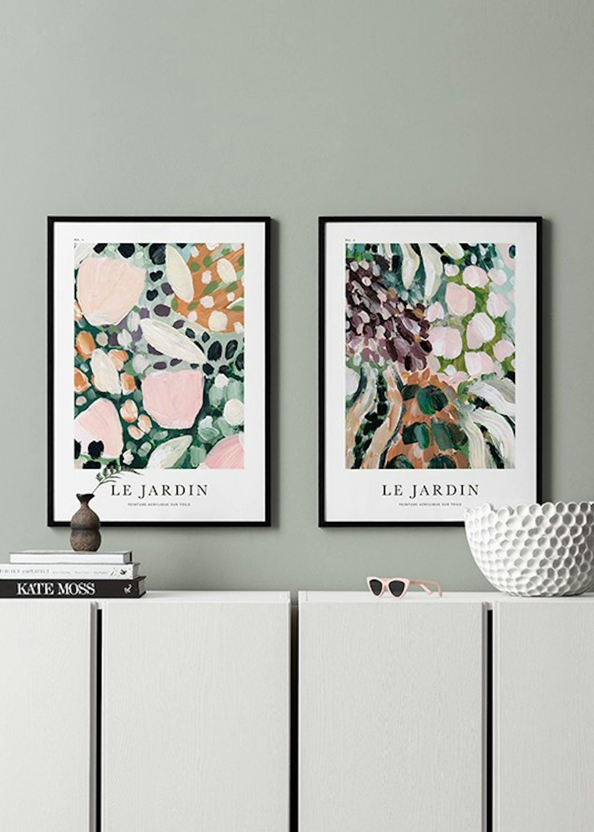 Acrylic Garden No2 Poster - Colorful flower petals - desenio.com