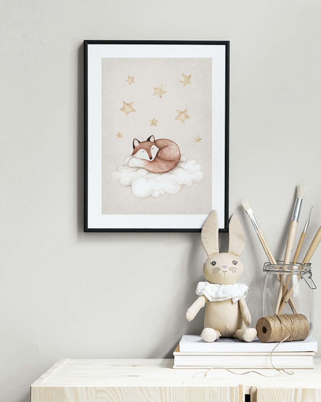 Dreaming Fox Plakát - Akvarel liška - desenio.cz