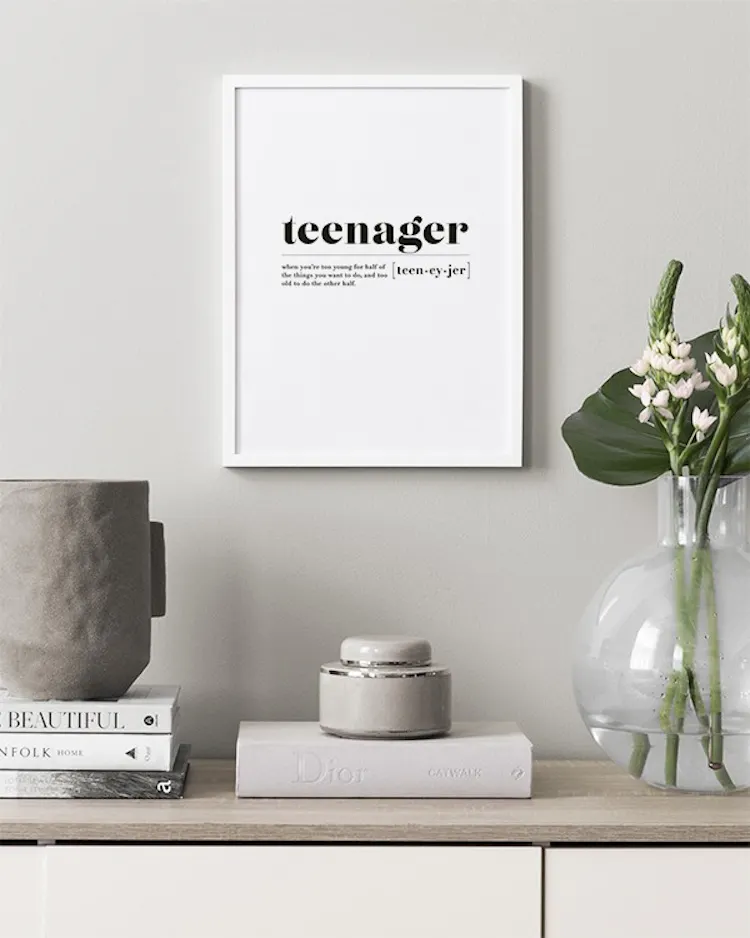 Teenager Poster - Tienerfonetiek - desenio.be