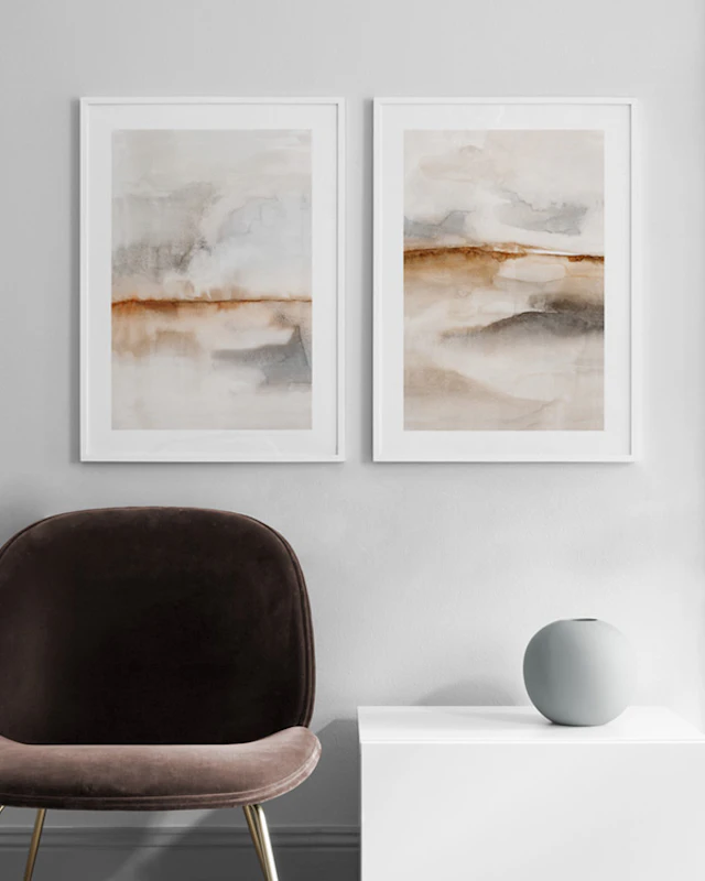 Neutral Watercolor No2 Poster - Beige acquerello - desenio.it
