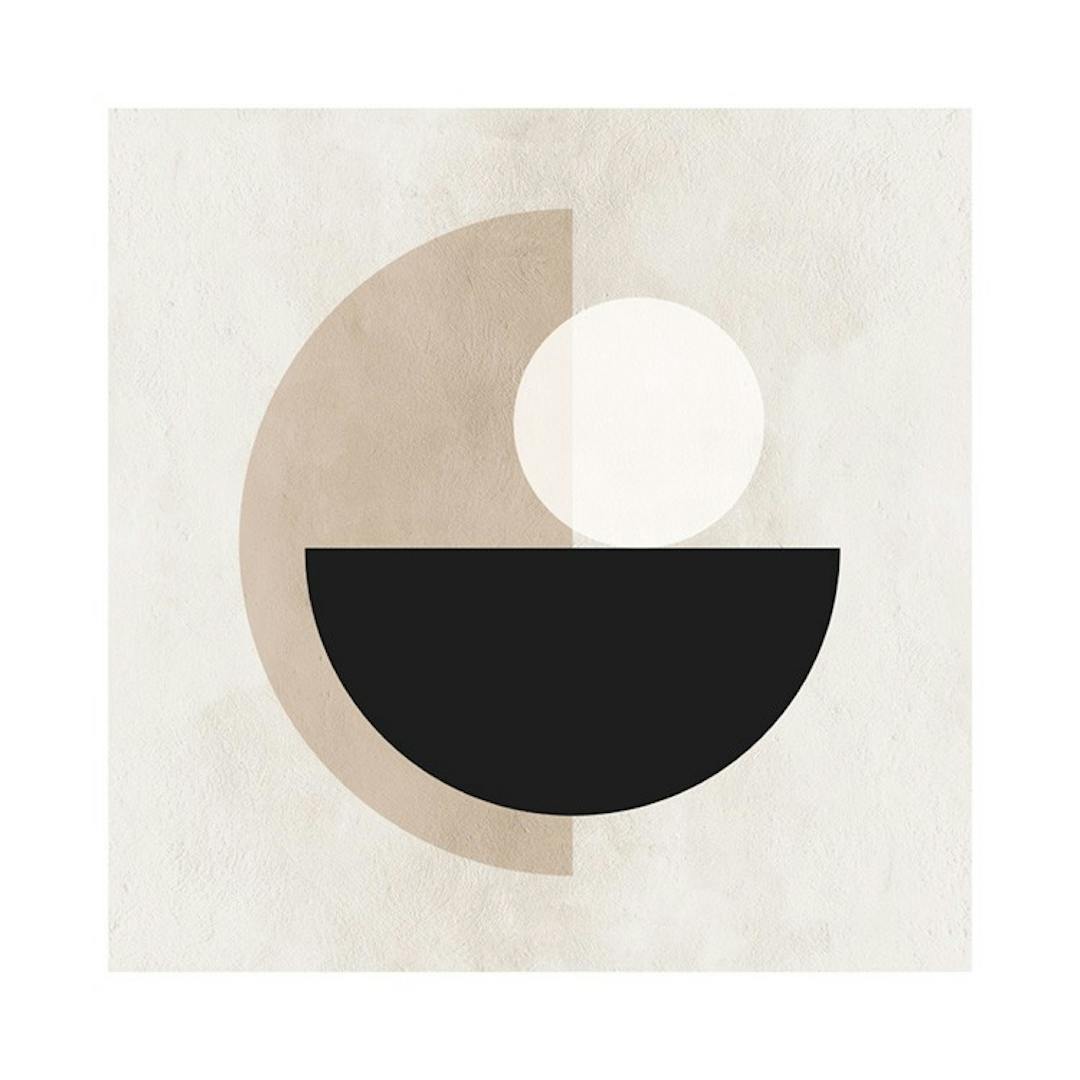 Inner Circle No1 Poster - Neutral geometric shapes - desenio.co.uk