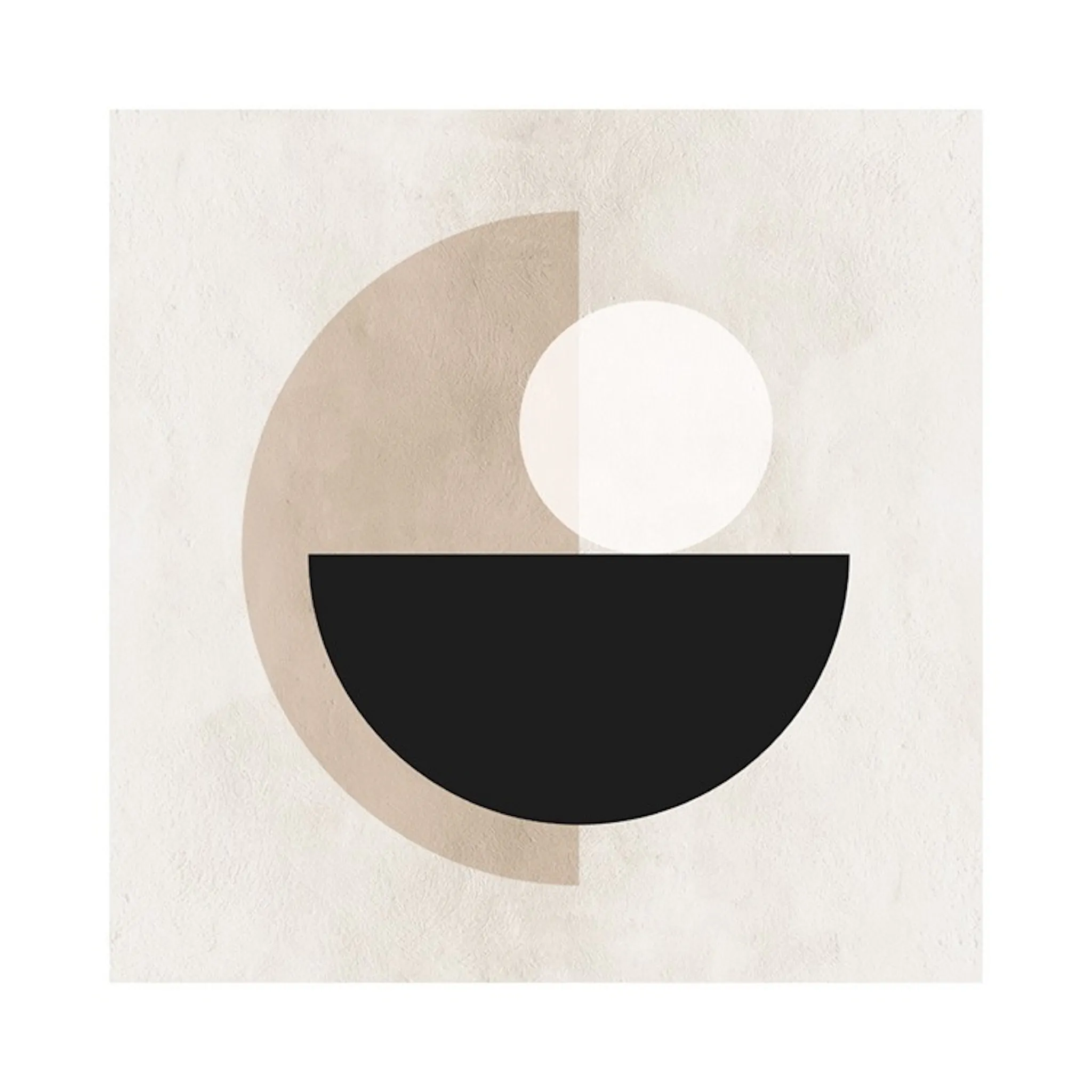 Inner Circle No1 Poster - Neutral geometric shapes - desenio.co.uk