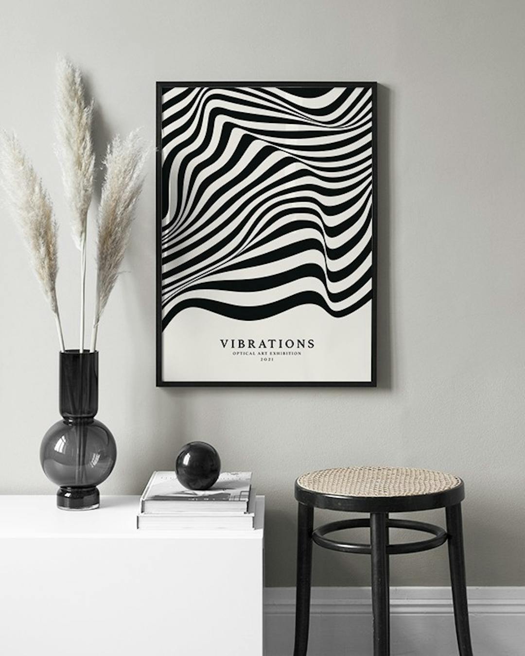 Vibrations Poster - Schwarze Vibrationen - desenio.de