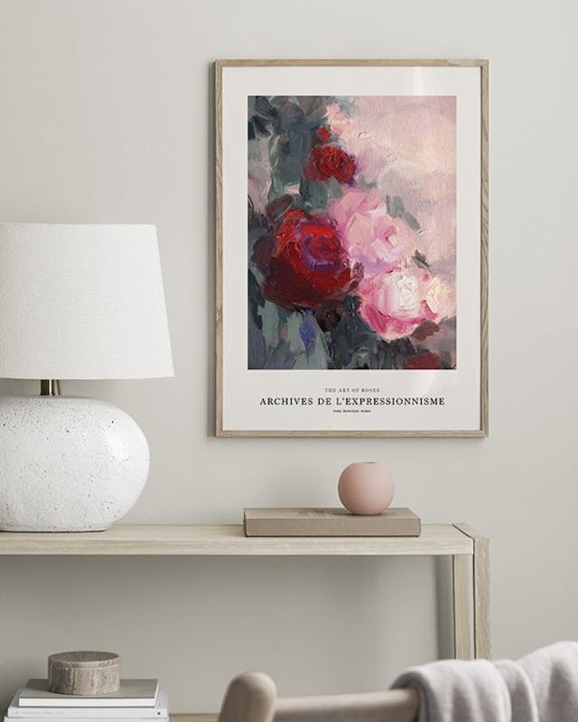 Art of Roses Poster - Large roses - desenio.com