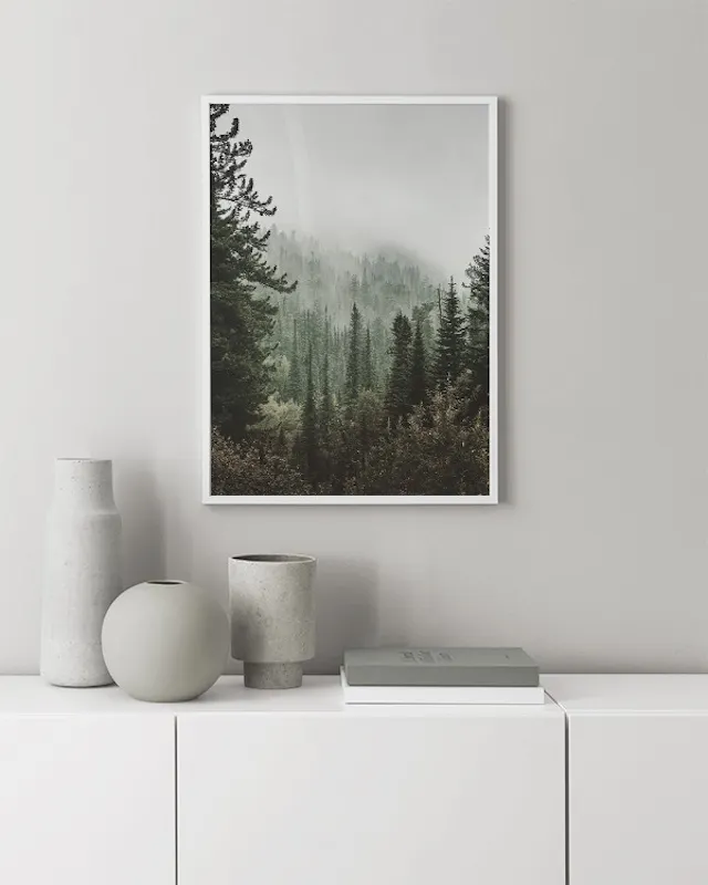 Deep Green Forest Poster - Wald in Grün - desenio.de