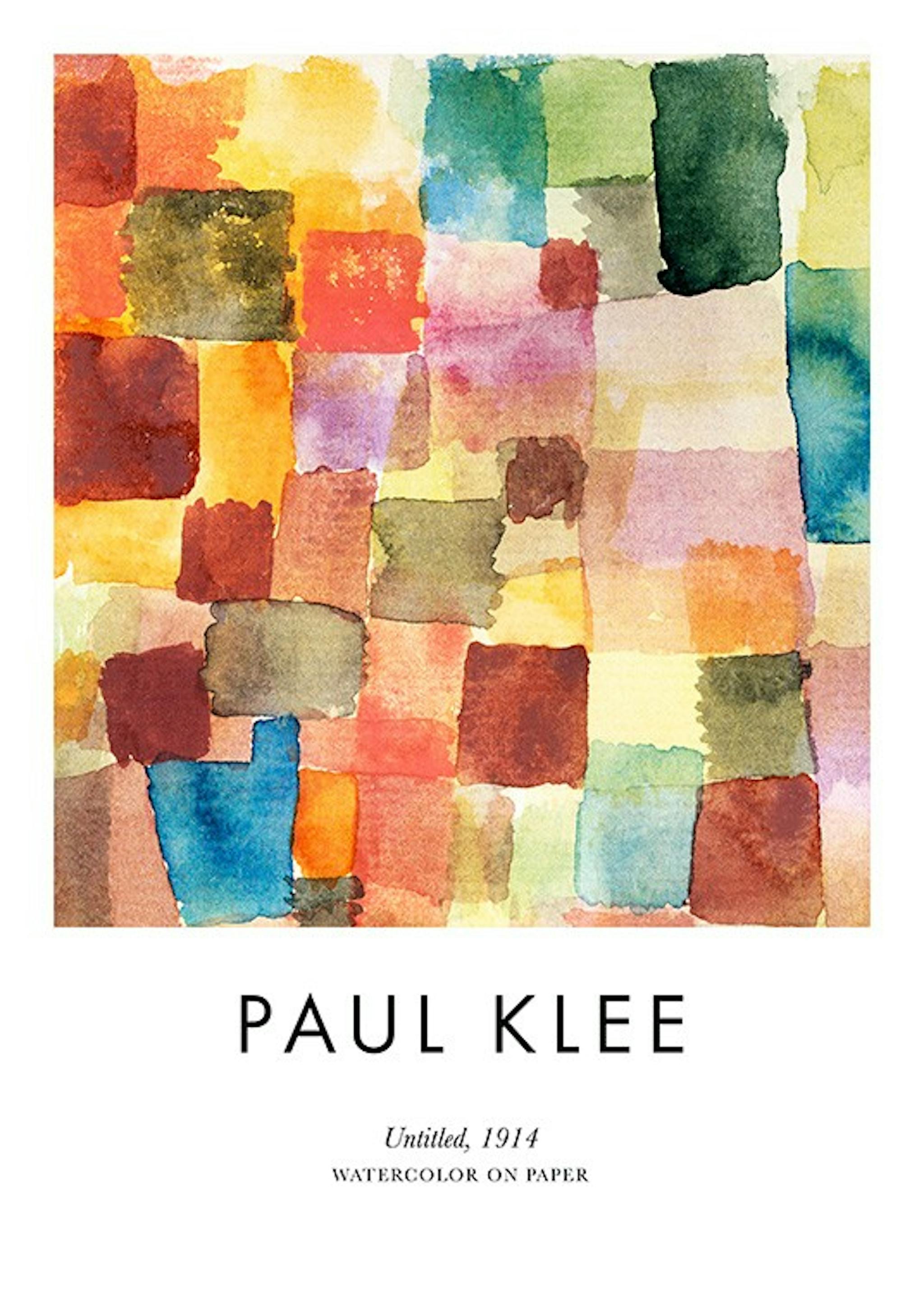 Paul Klee - Untitled Poster - Abstract colour chart - desenio.com