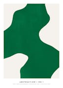 Green Shape Poster - Abstract green shape - desenio.com