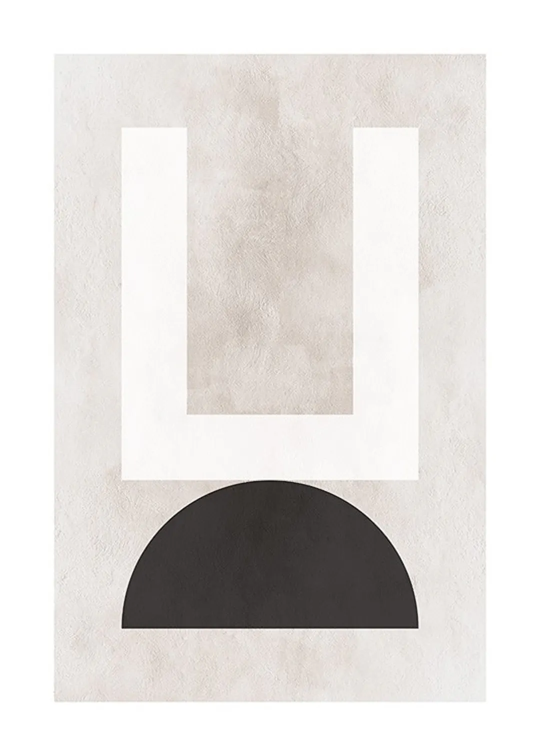 Rustic Shapes Poster - Rustic shapes on beige - desenio.co.uk
