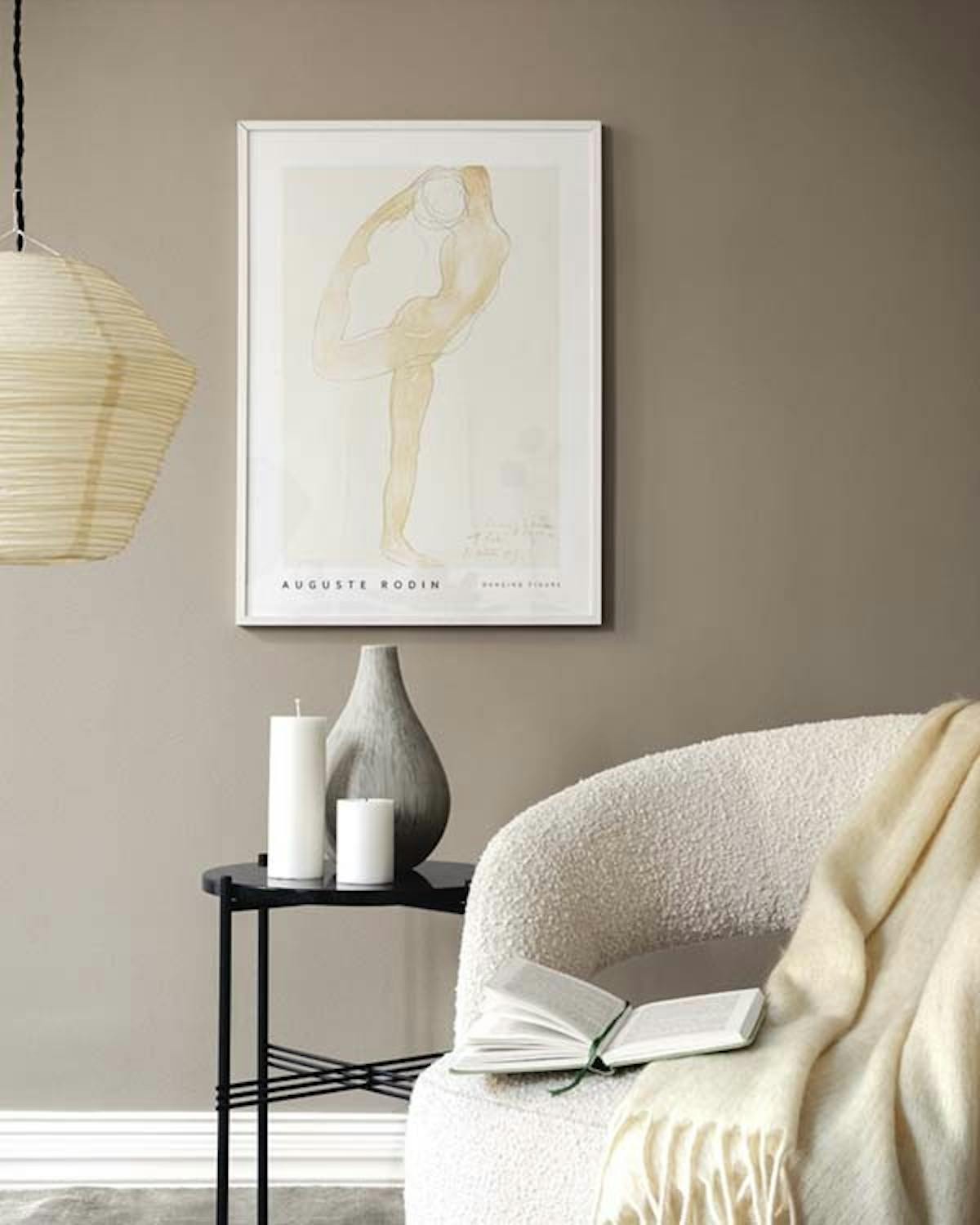 Auguste Rodin - Dancing Figure Poster - Watercolor dancing figure ...