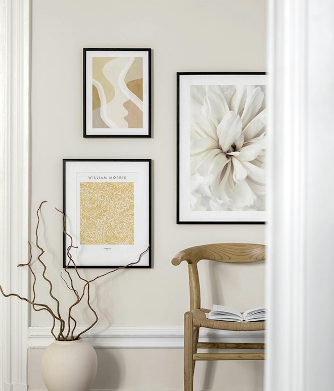 Yellow Feeling gallery wall