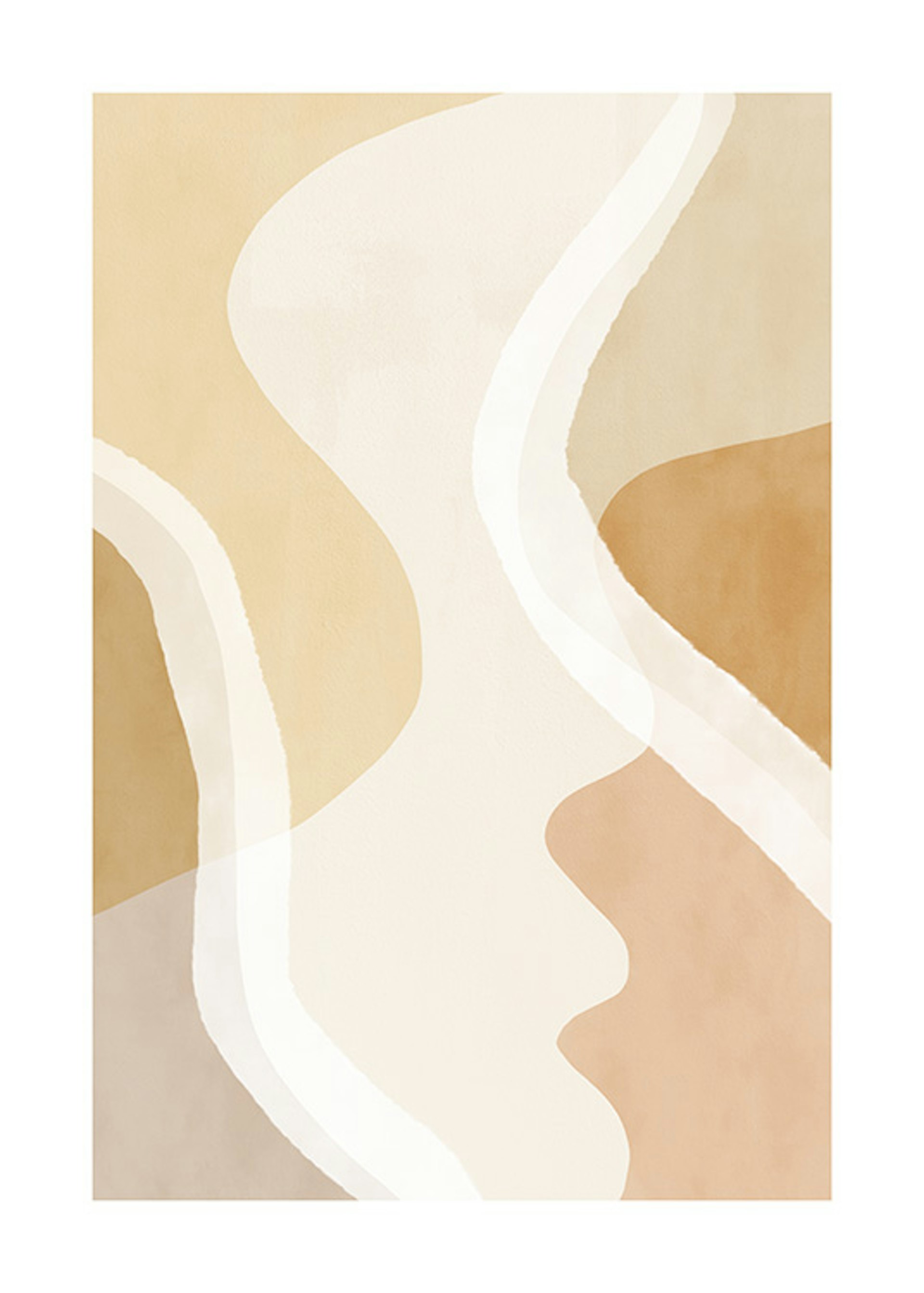 Warm Shapes No2 Poster