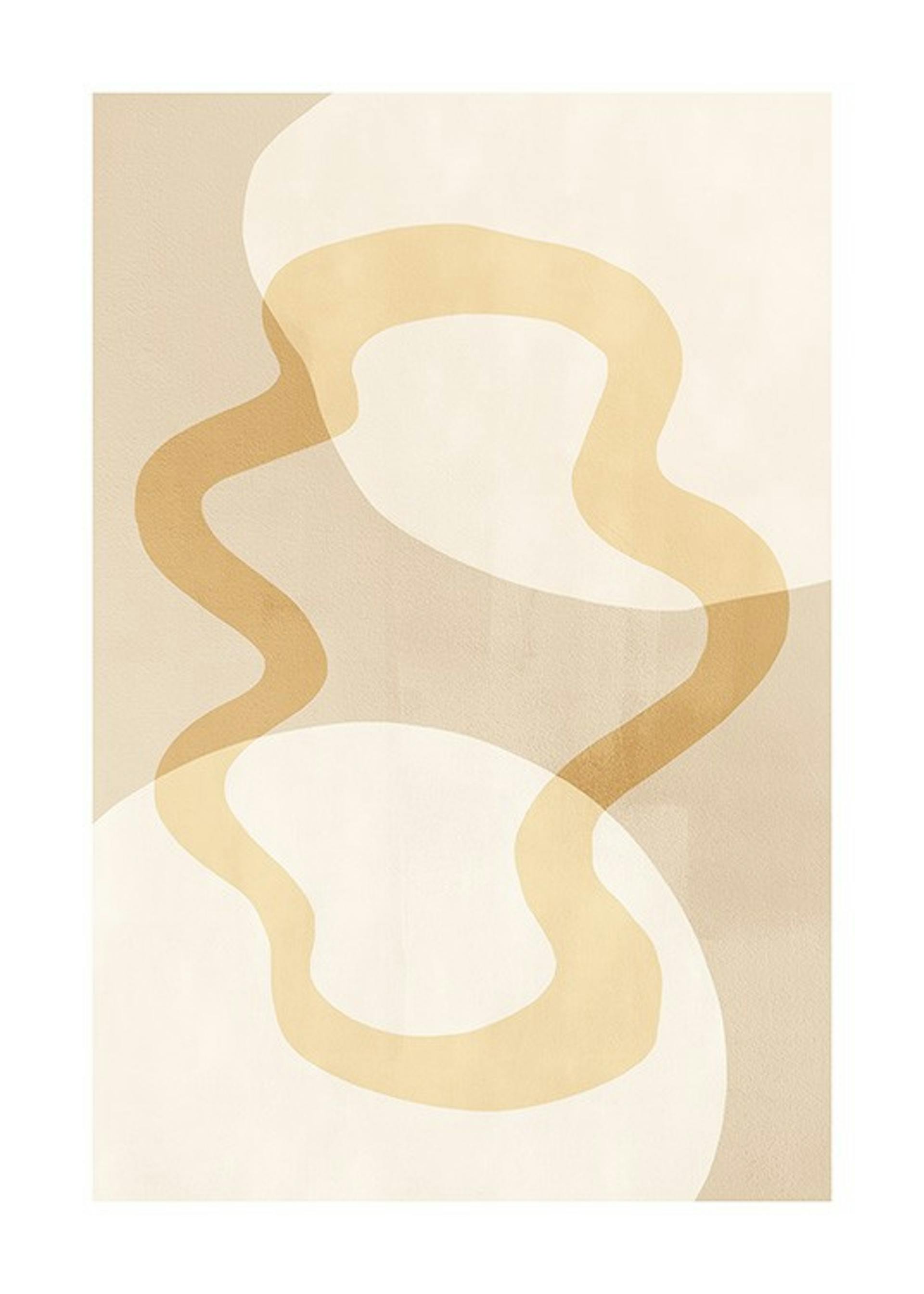 Warm Shapes No2 Poster