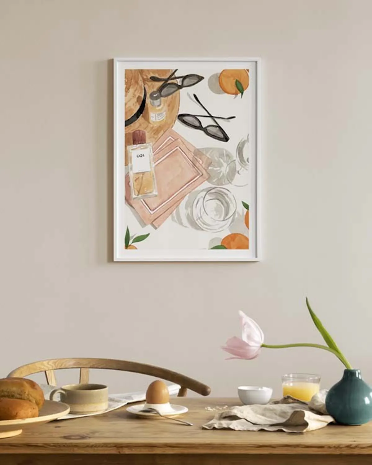 Vacation Still Life Poster - Still life painting - desenio.com