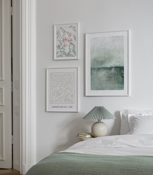 Calming Painting gallery wall