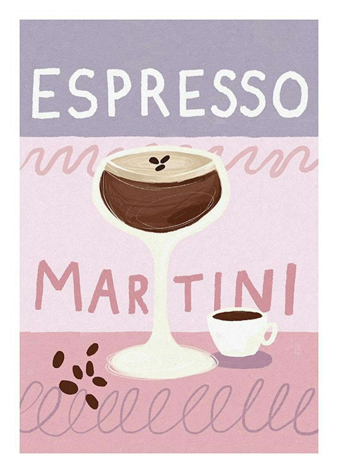 Espresso Martini Cocktail Poster - Coffee drink - desenio.com