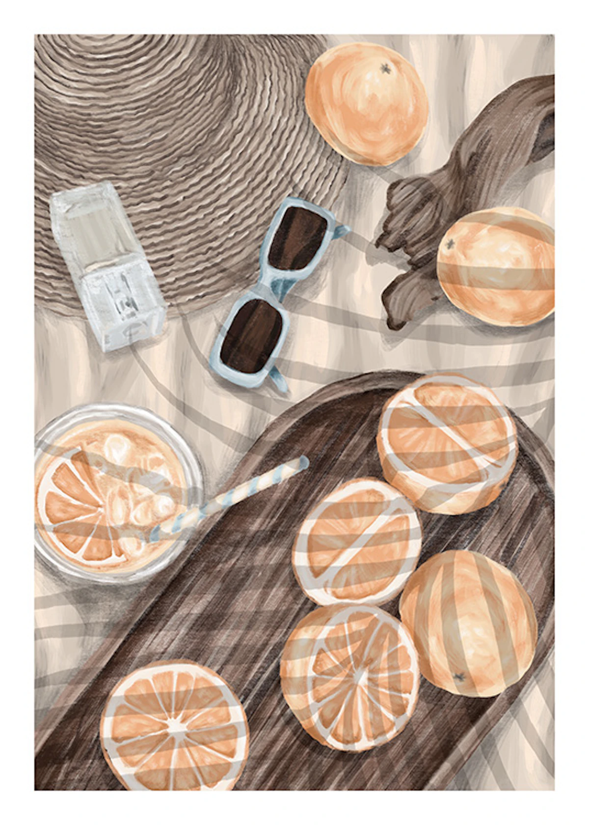 Laura Page - Coffee and Peaches Poster