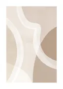 Beige Abstract No1 Poster