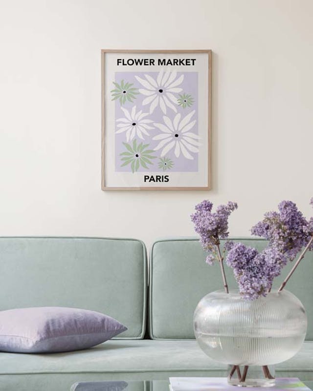 Paris Flower Market Affiche