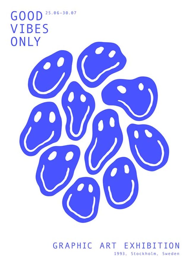 Smiley Vibe Poster