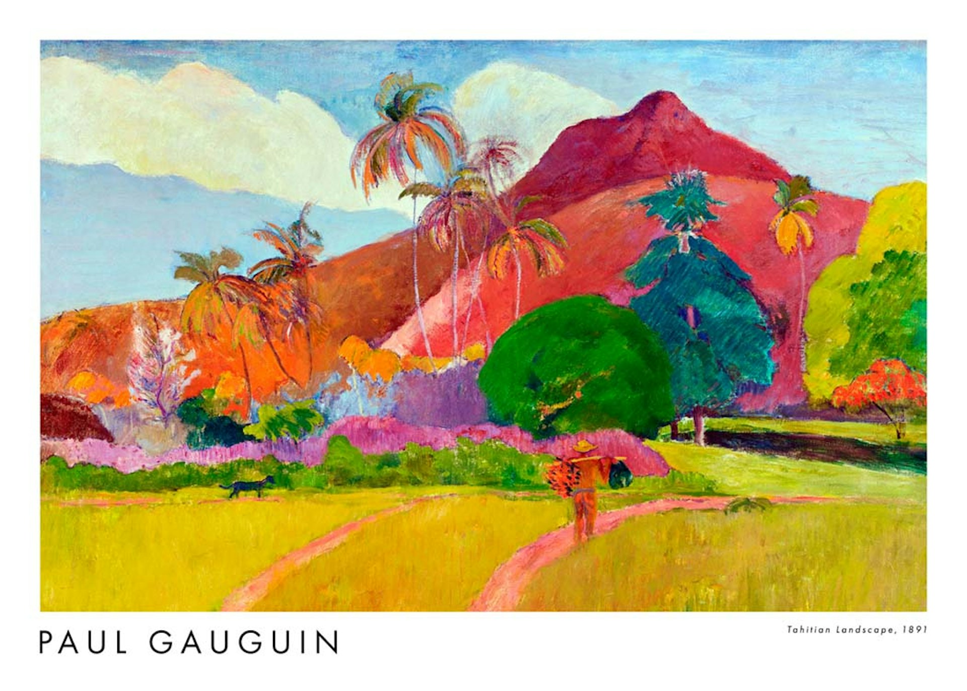 Paul Gauguin - Tahitian Landscape Poster