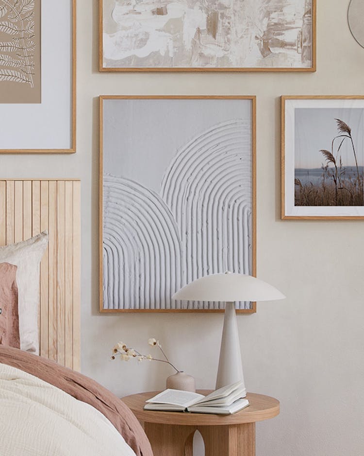 Abstract Texture Arches Print