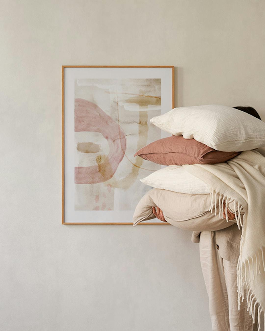 Soft Abstract Watercolor No1 Poster