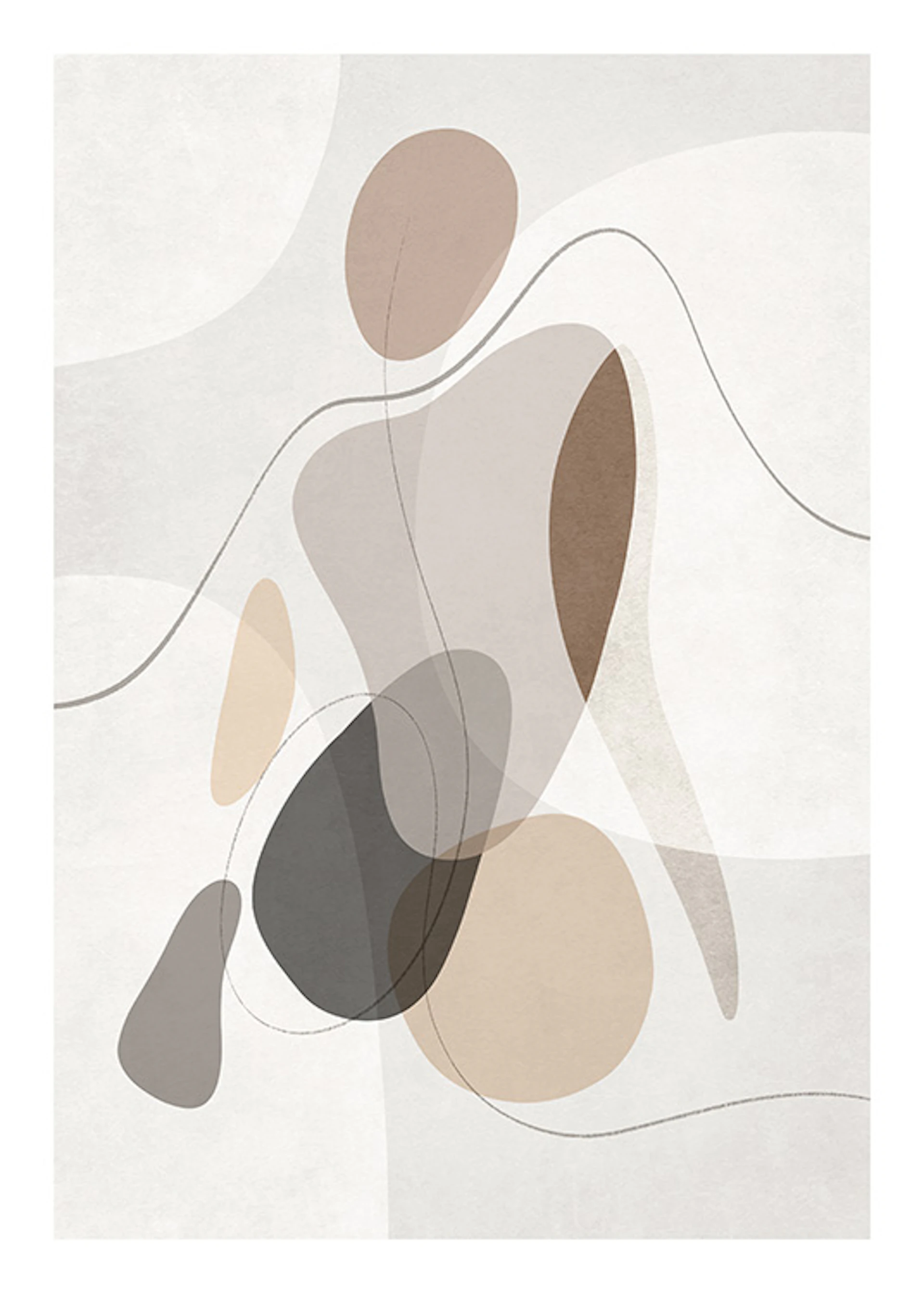 Organic Shapes Figure No2 Poster