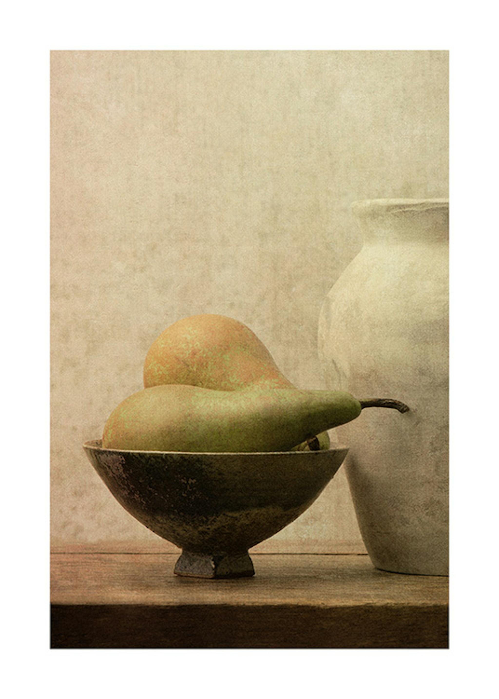 Pear Still Life Poster