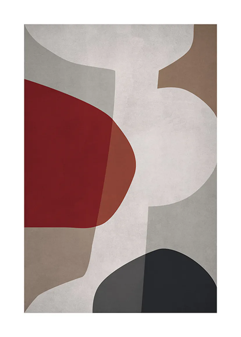 Bold Graphic Forms No2 Poster