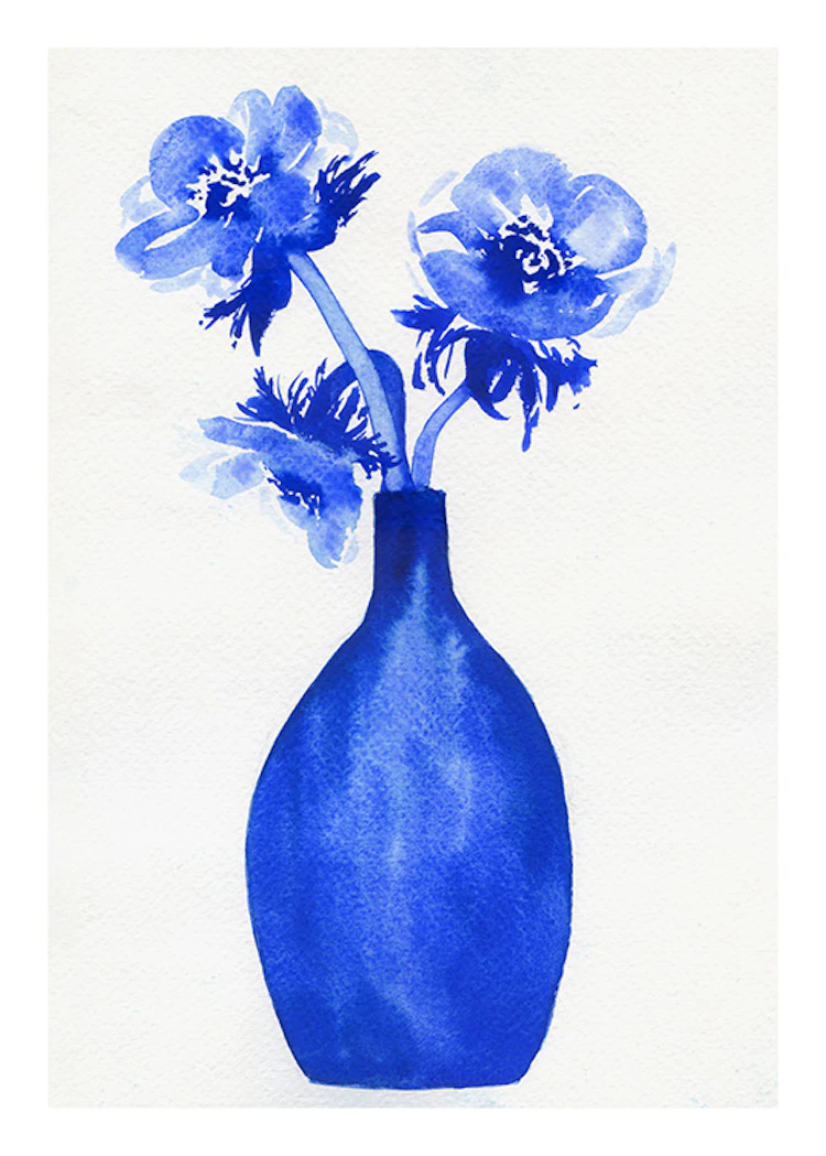 Blue Still Life Poster