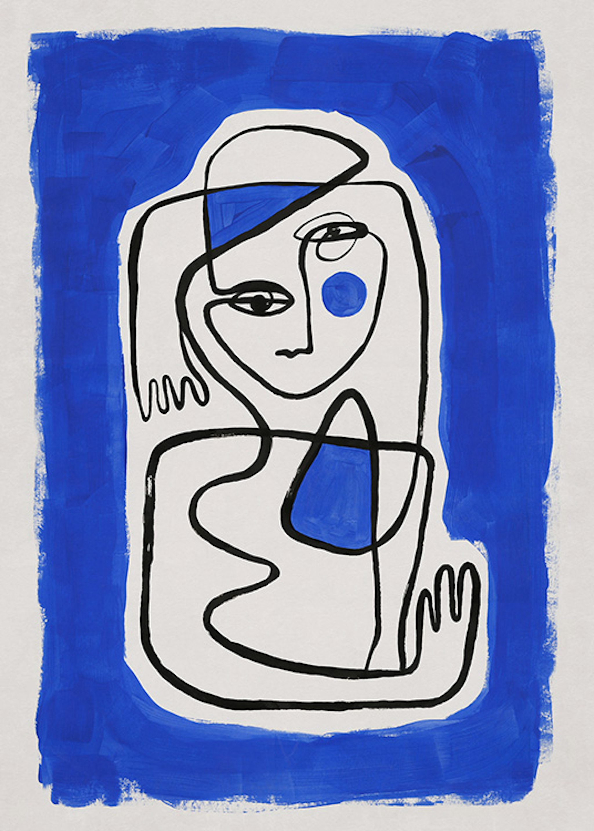 Les Nuances de Bleu Poster