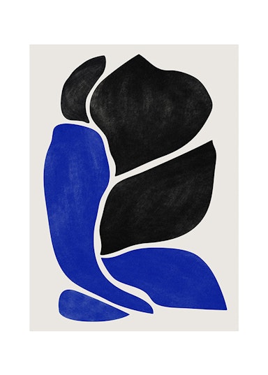 Blue Portrait No2 Plakat