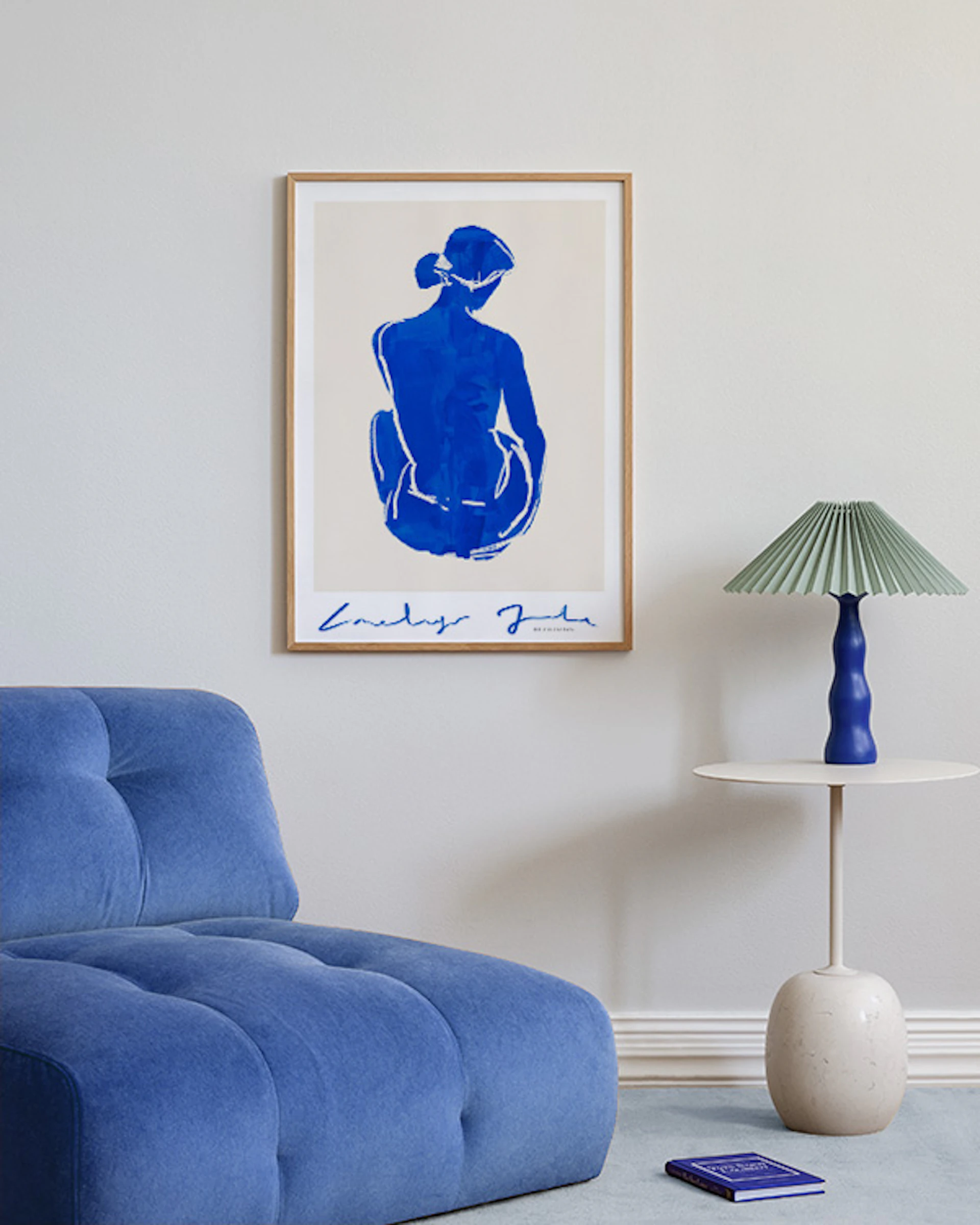 Blue Portrait No2 Poster